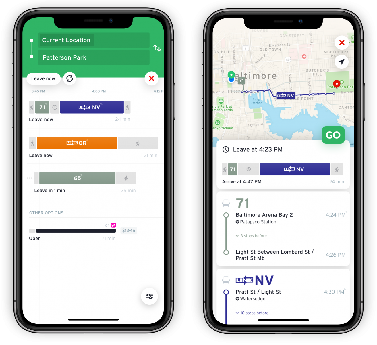 Transit App Maryland Transit Administration